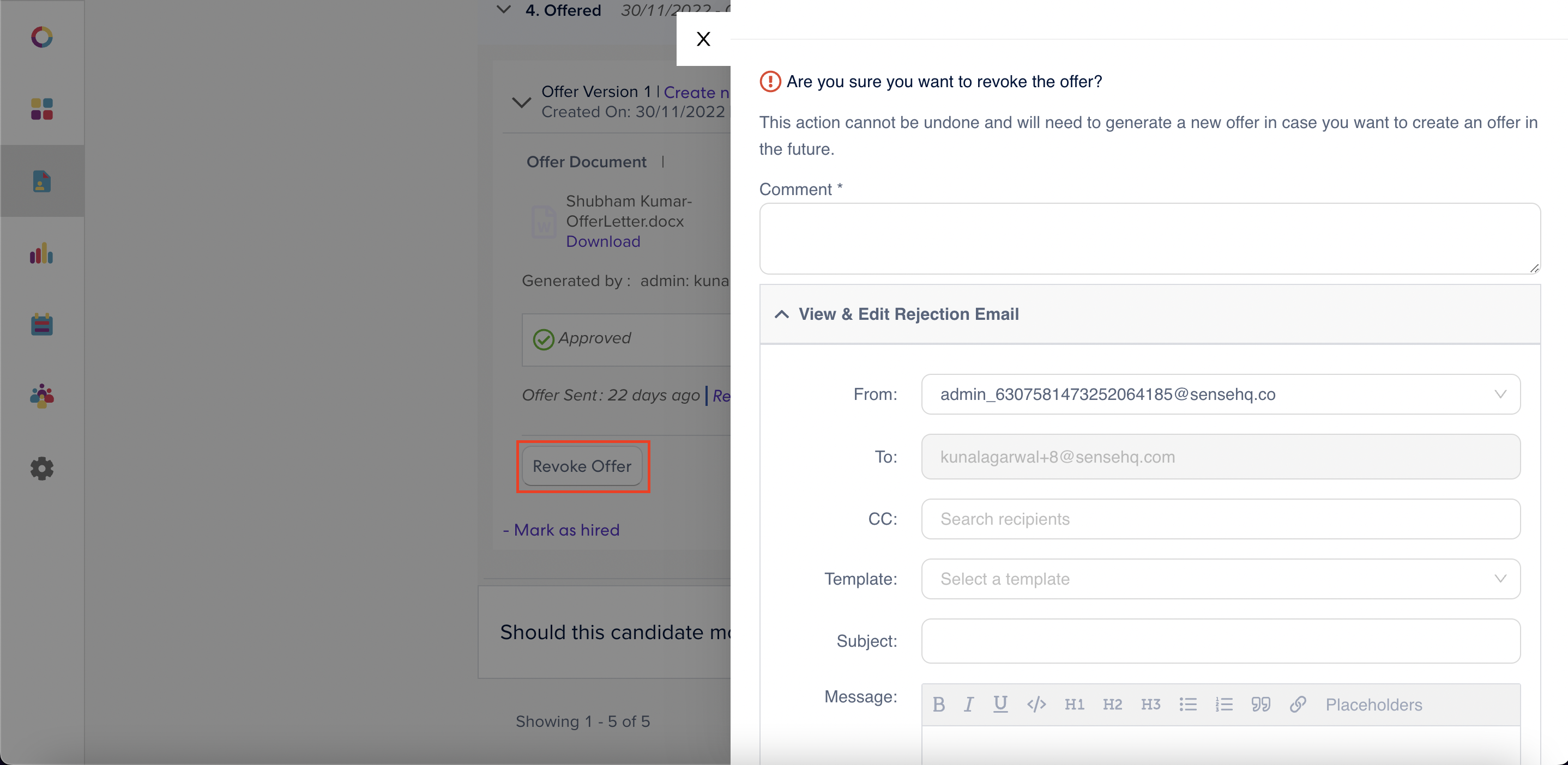 Using Email Templates – SenseHQ