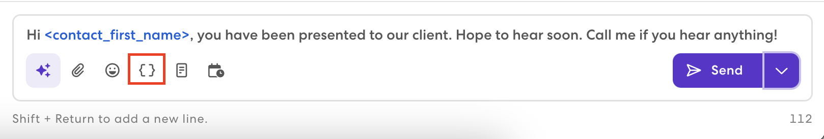 Action : Insert Variables – SenseHQ