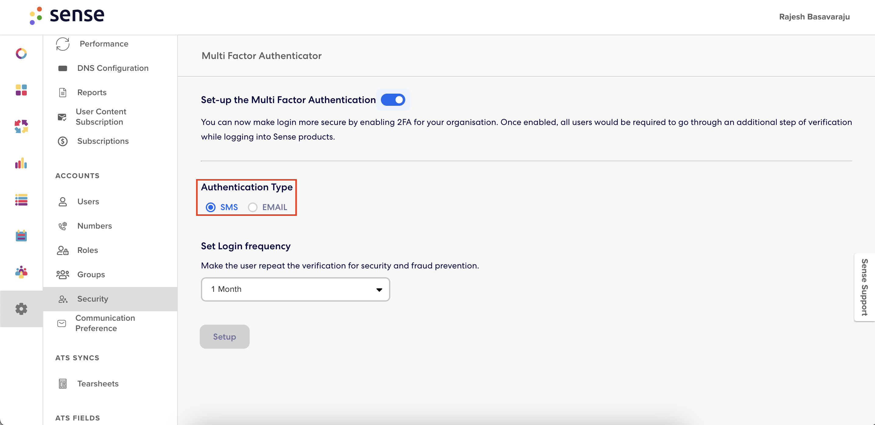 Multi-factor Authentication – SenseHQ