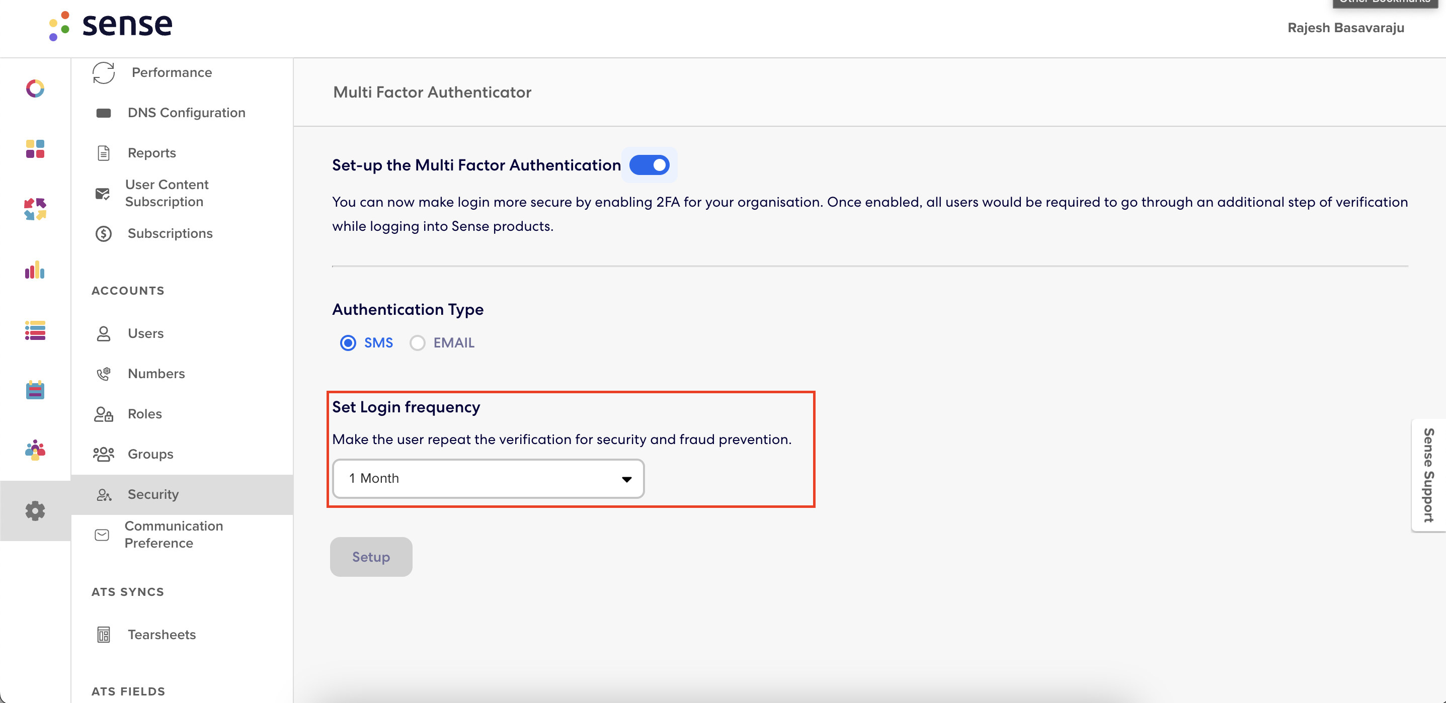 Multi-factor Authentication – SenseHQ