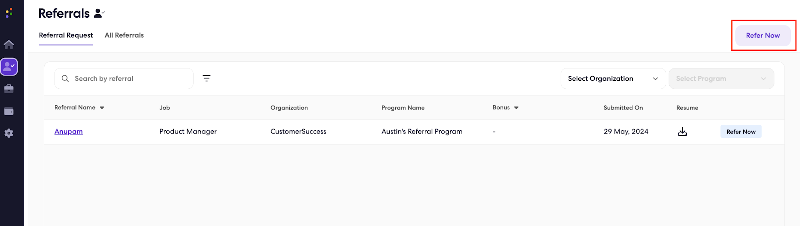 Referrals Portal – SenseHQ