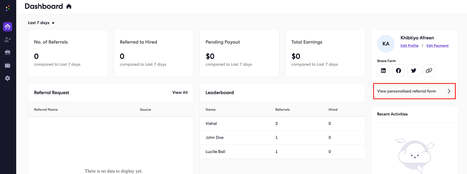 Referrals Portal – SenseHQ