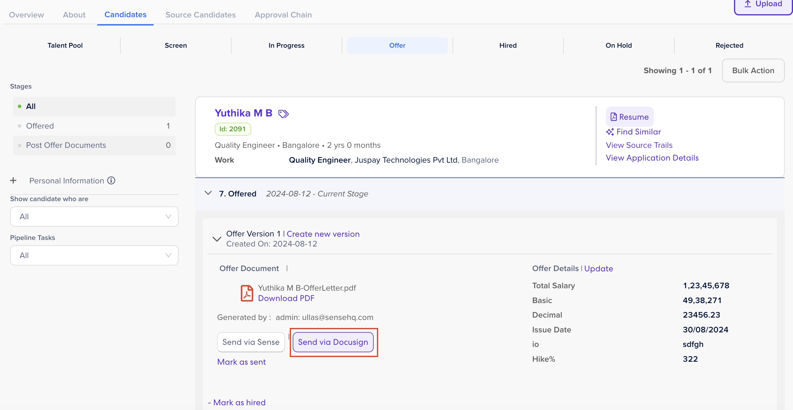 Using Email Templates – SenseHQ