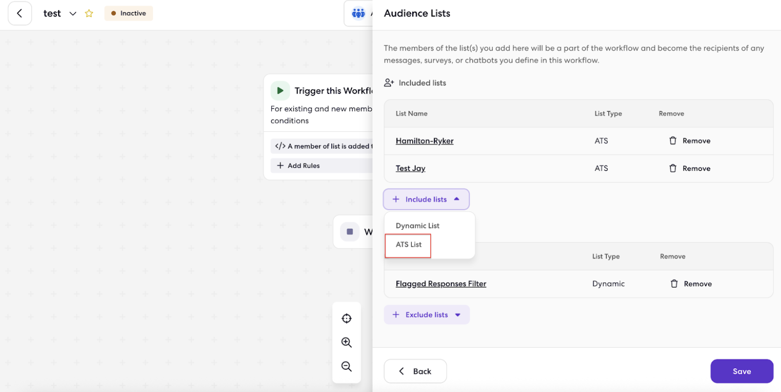 ATS List Click to Sync – SenseHQ