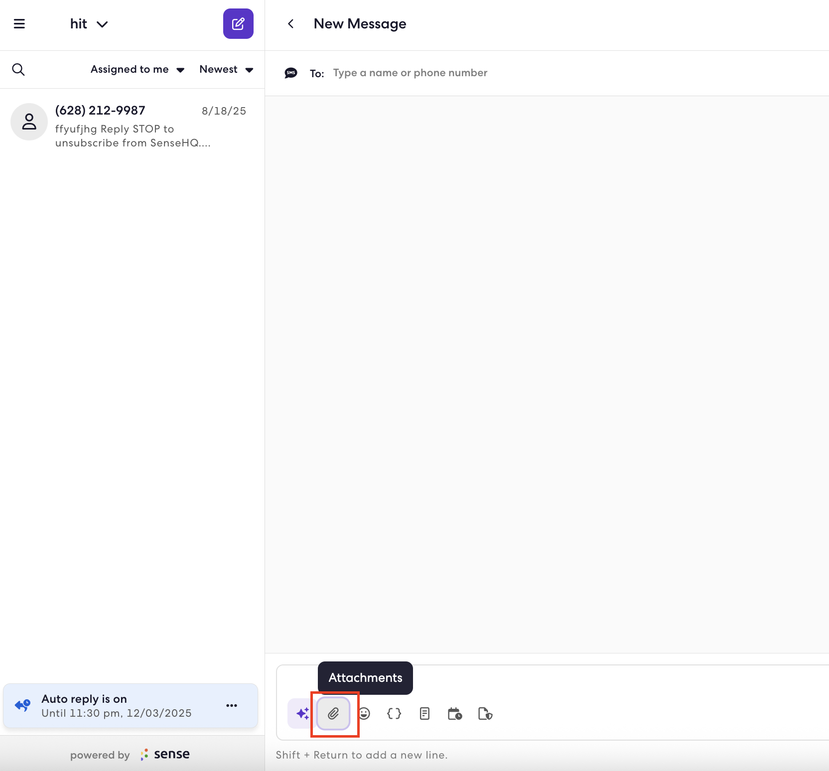 Sending Messages – SenseHQ