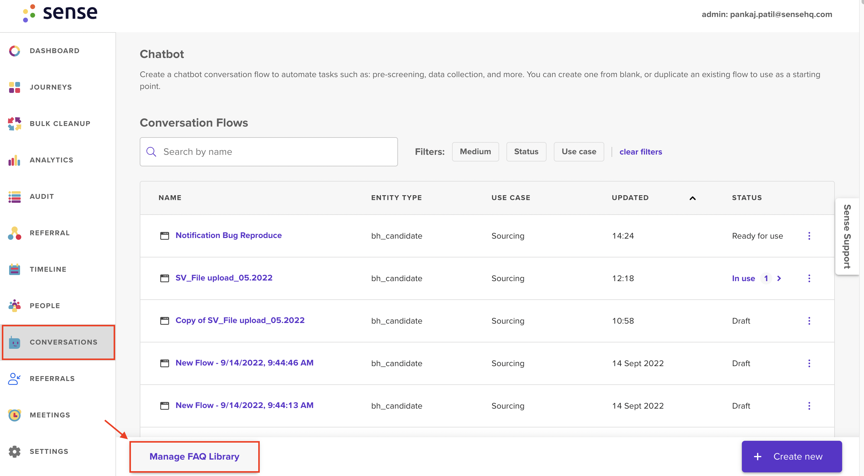 Smart FAQs – SenseHQ